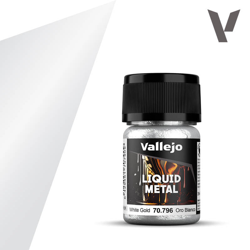 Vallejo - Model Colour - Metallics - White Gold 35ml — WarGamers Hub
