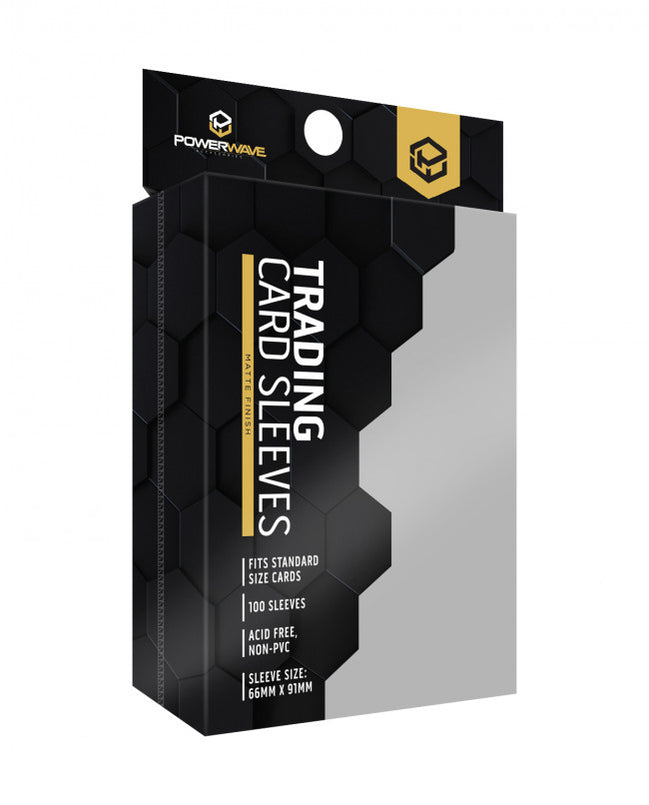 Powerwave Matte Card Sleeves 100 Pack - Clear | Cards | WarGamers Hub